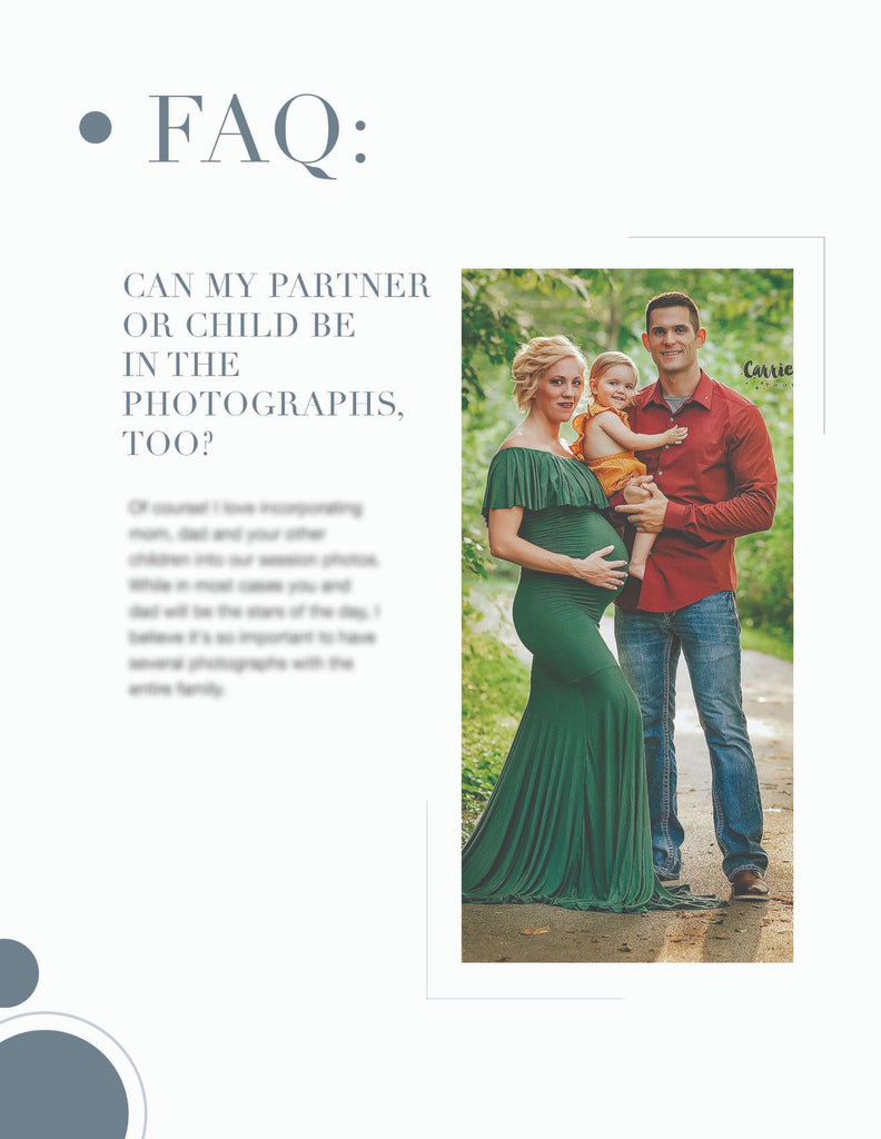 *NEW* Maternity Photography Welcome Packet | Client Guide Magazine ...