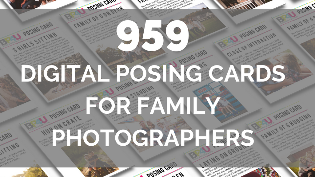 959 Family Photography Poses | Posing Card Bundle | Photographer Posing ...