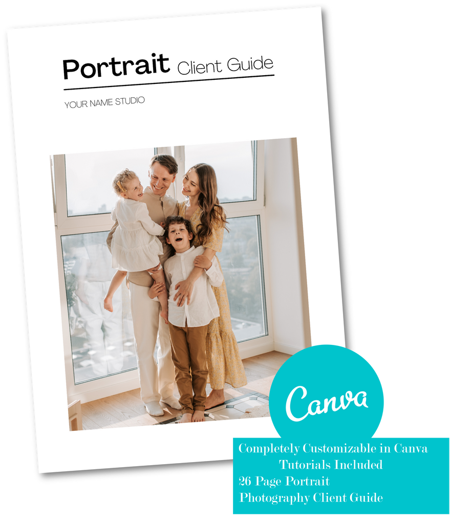 Portrait Client Guide For Canva, Magazine Template, Welcome Packet ...